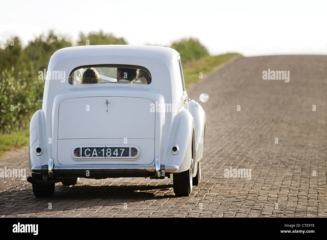 Car Driving Into The Distance
