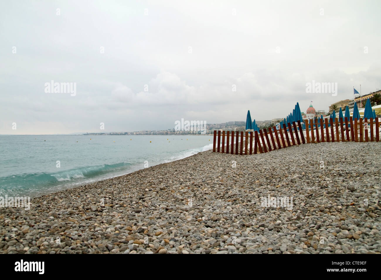 Nice france beach hi-res stock photography and images - Alamy