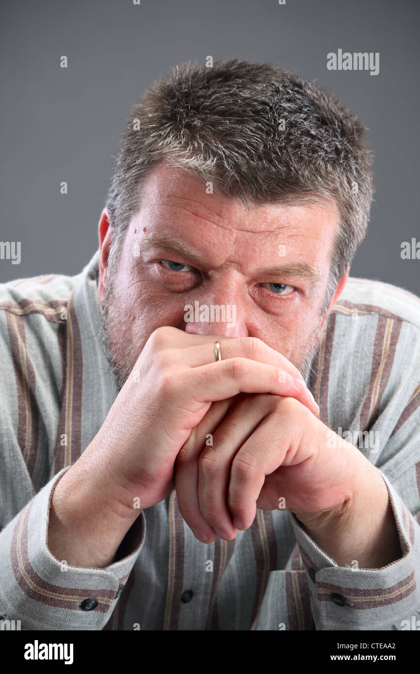 Angry Mean Looking Man High Resolution Stock Photography and Images - Alamy