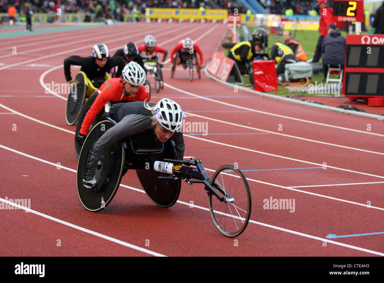 Edith WOLF (Switzerland) in the womens 800 metres T54 wheelchair race ...