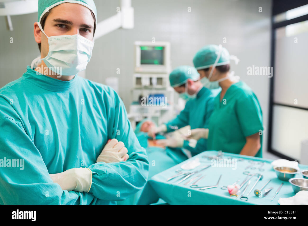 Male surgeon looking unconscious hi-res stock photography and images ...