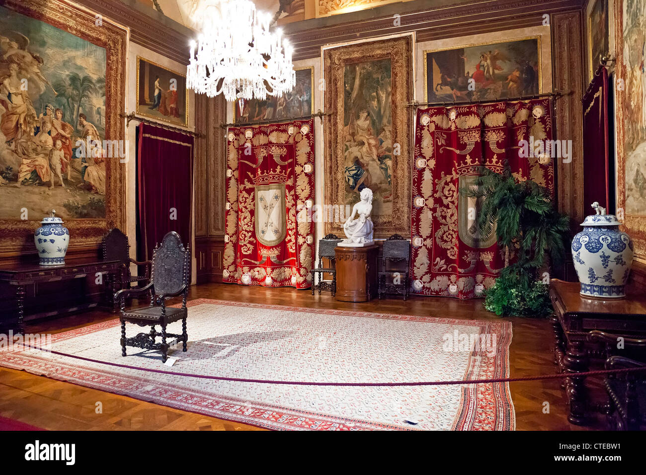 Concierge Hall (Sala do Reposteiro) in the Ajuda National Palace ...