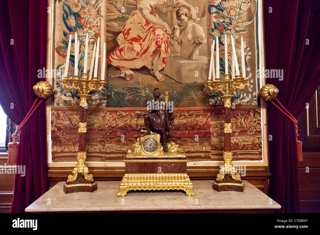 Concierge Hall (Sala do Reposteiro) in the Ajuda National Palace ...