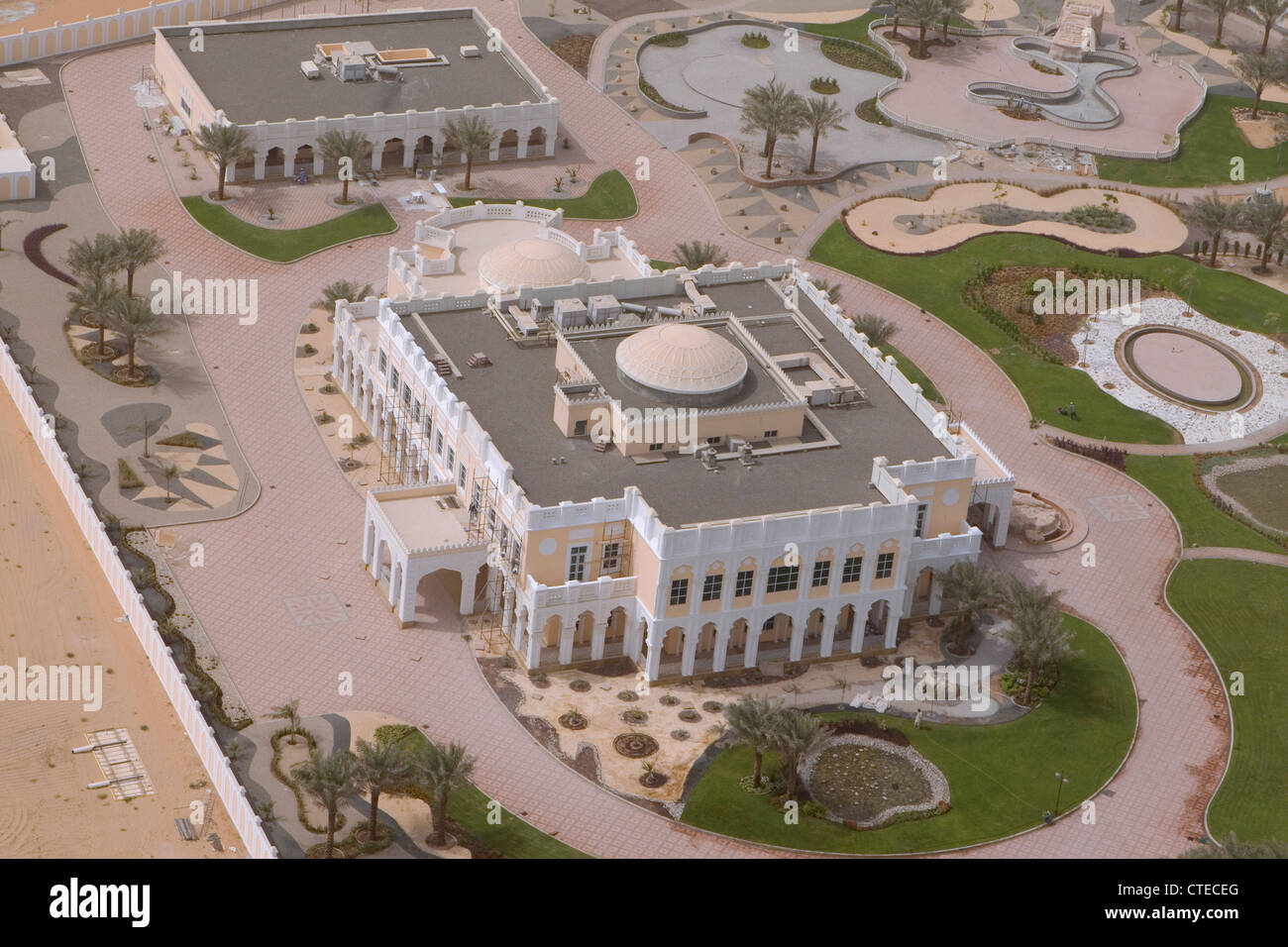 Uae palace dome birds eye hi-res stock photography and images - Alamy