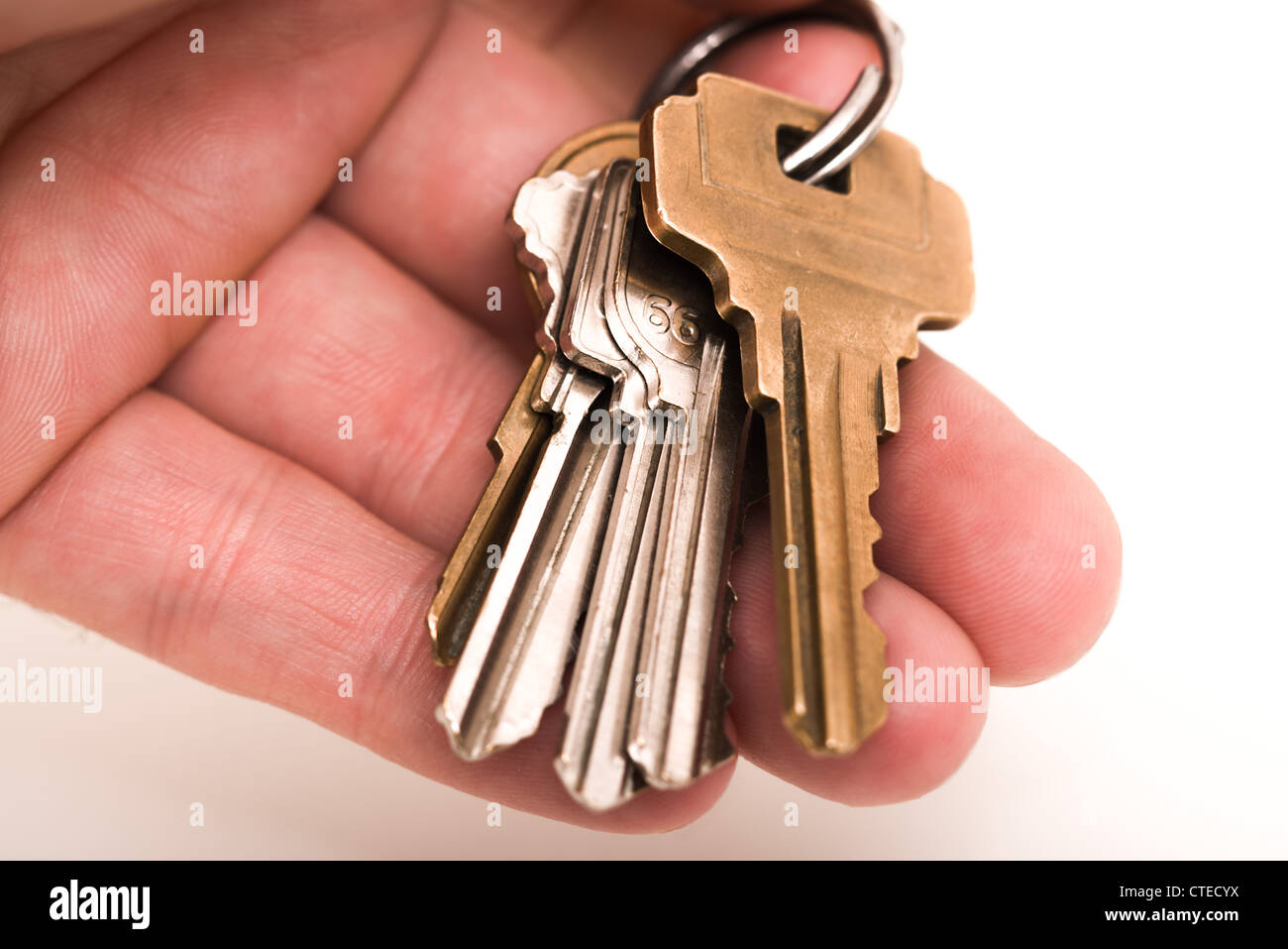 Keys in the hand Stock Photo - Alamy