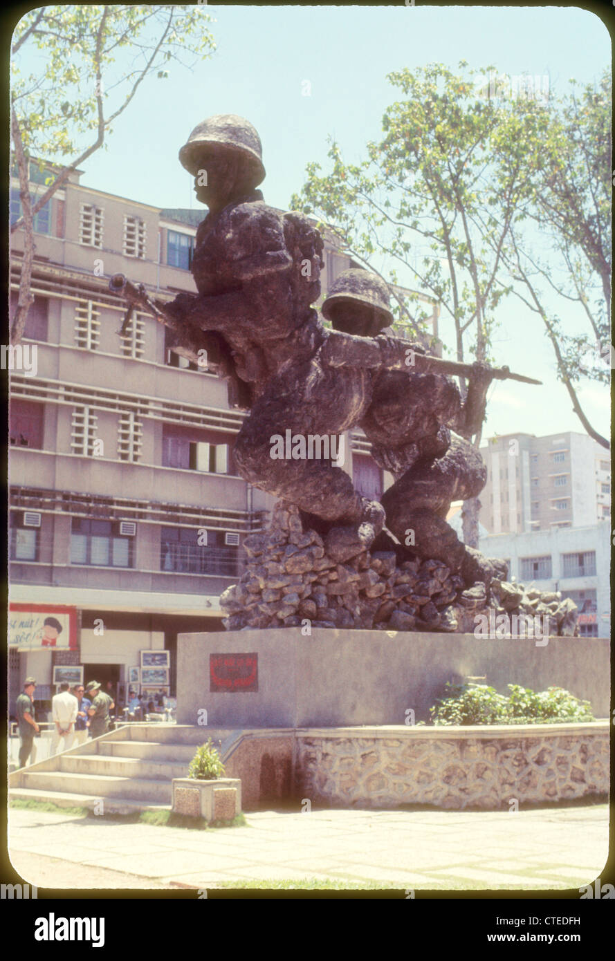 Vietnam war monument vietnam 1969 --- Saigon Stock Photo - Alamy