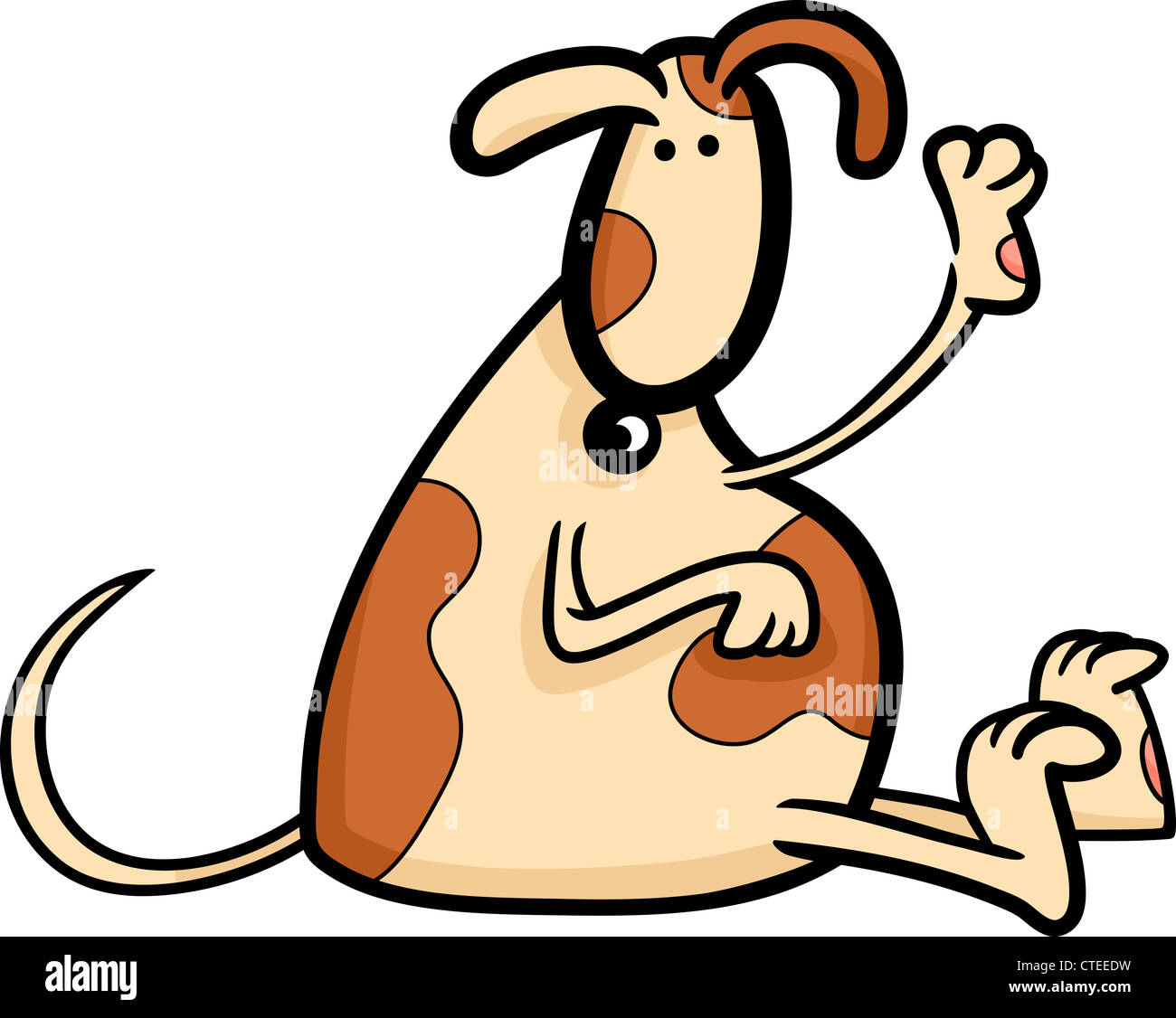 cartoon illustration of cute spotted dog or puppy Stock Photo - Alamy