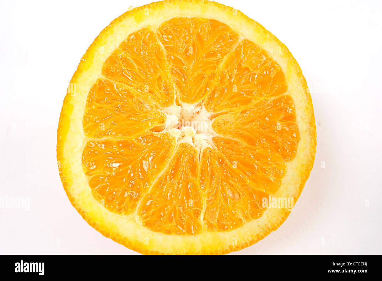 Slice of an orange Stock Photo - Alamy