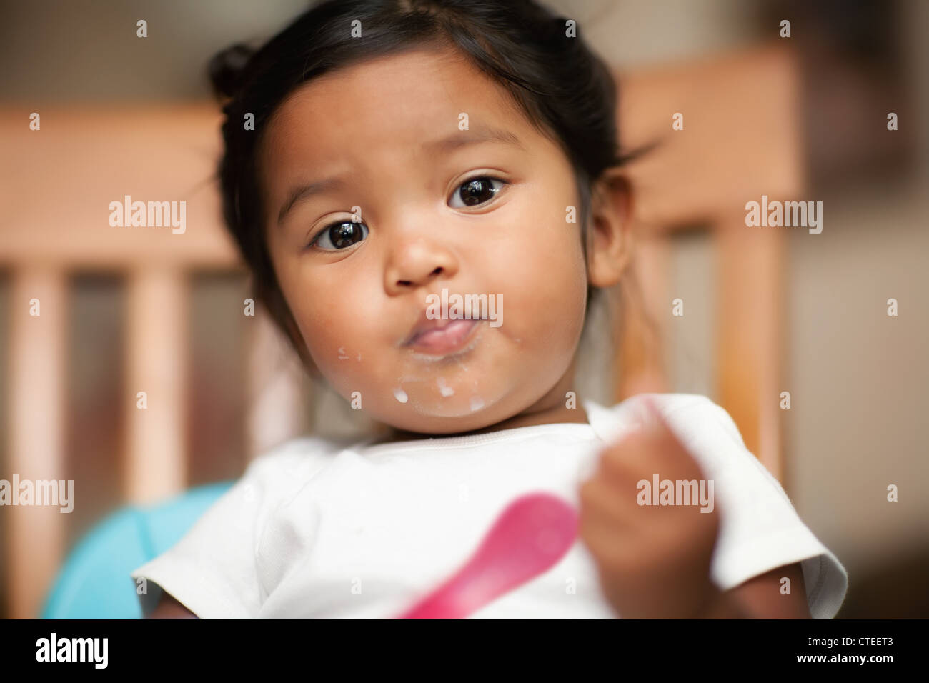 Female tasting baby milk hi-res stock photography and images - Alamy