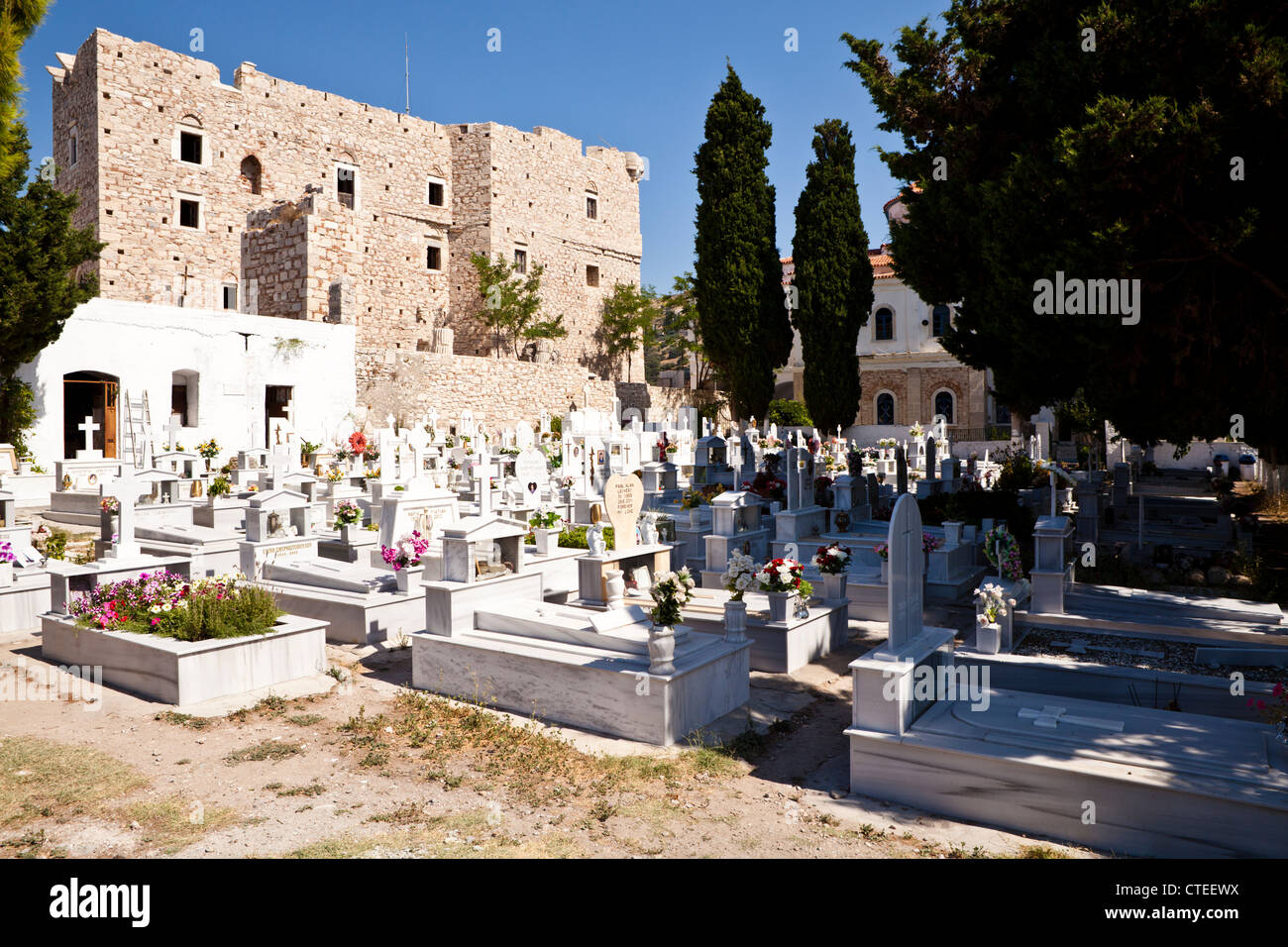 The Castle of Lycourgos Logothetis at Pythagorio, Samos, Greece Stock ...
