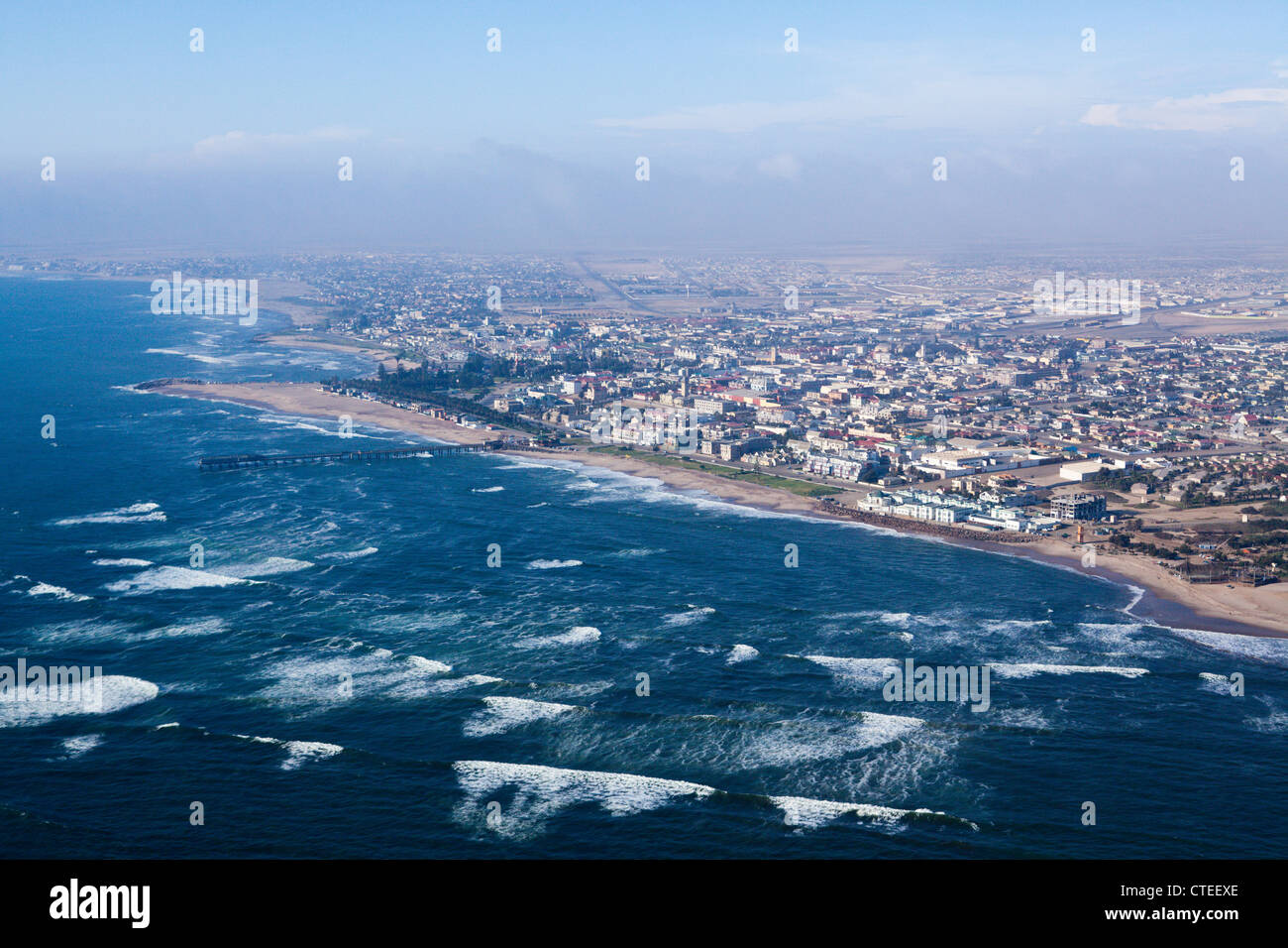Aerial View of Swakopmund, Swakompund, Namibia Stock Photo - Alamy