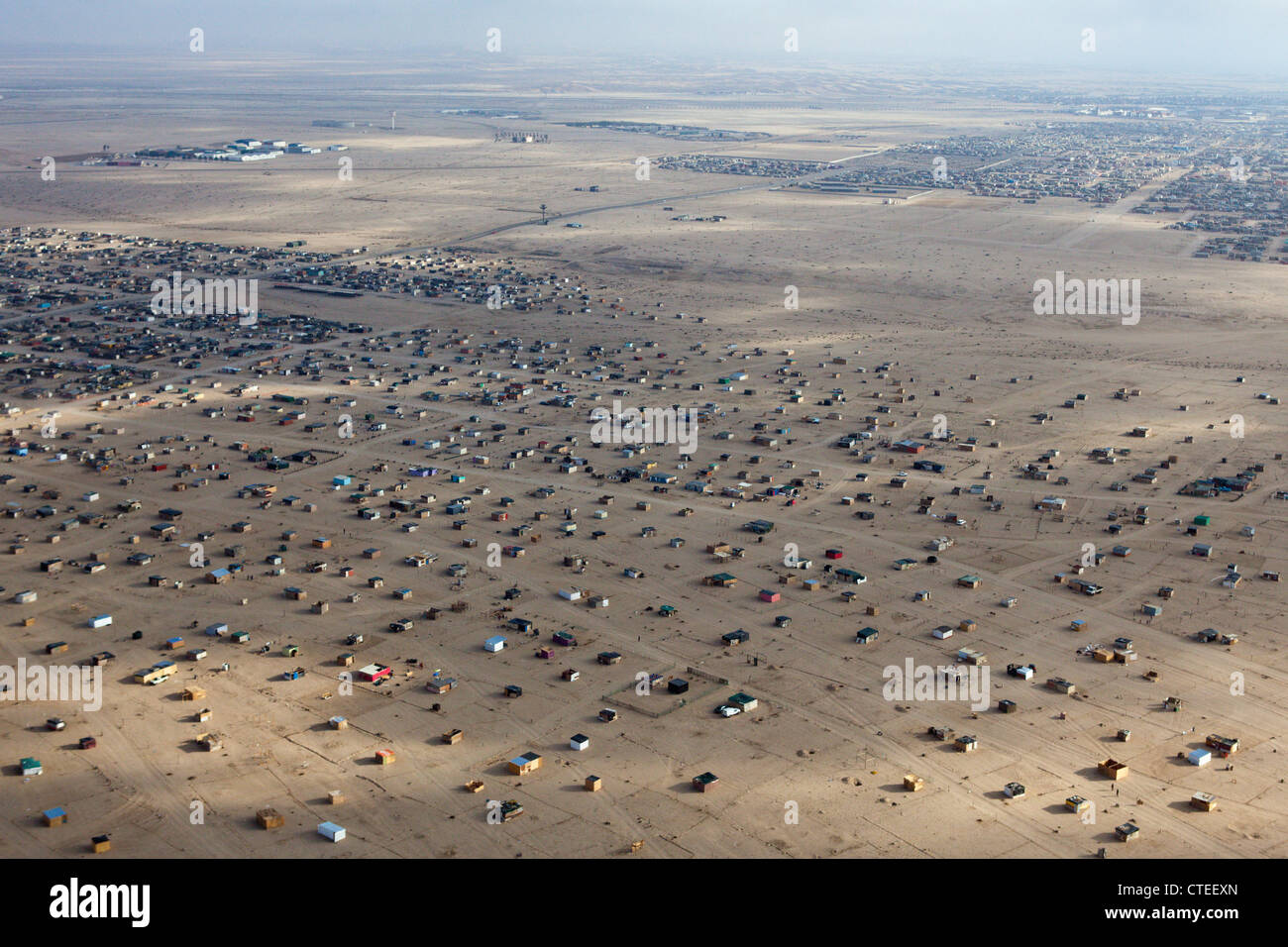 Aerial View Slums of Swakopmund, Swakompund, Namibia Stock Photo - Alamy