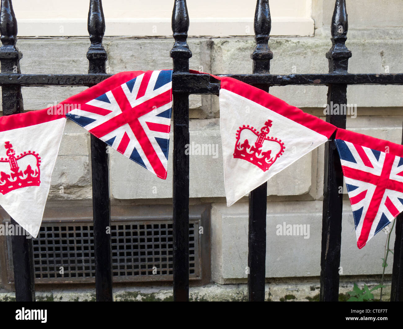 Patriotic British Royalty bunting Stock Photo - Alamy