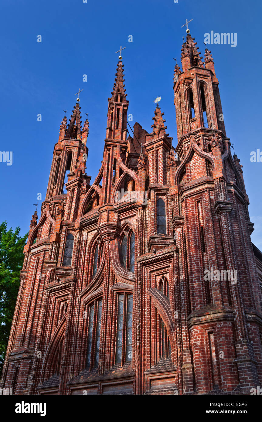 Church of St Anne Vilnius Lithuania Stock Photo - Alamy