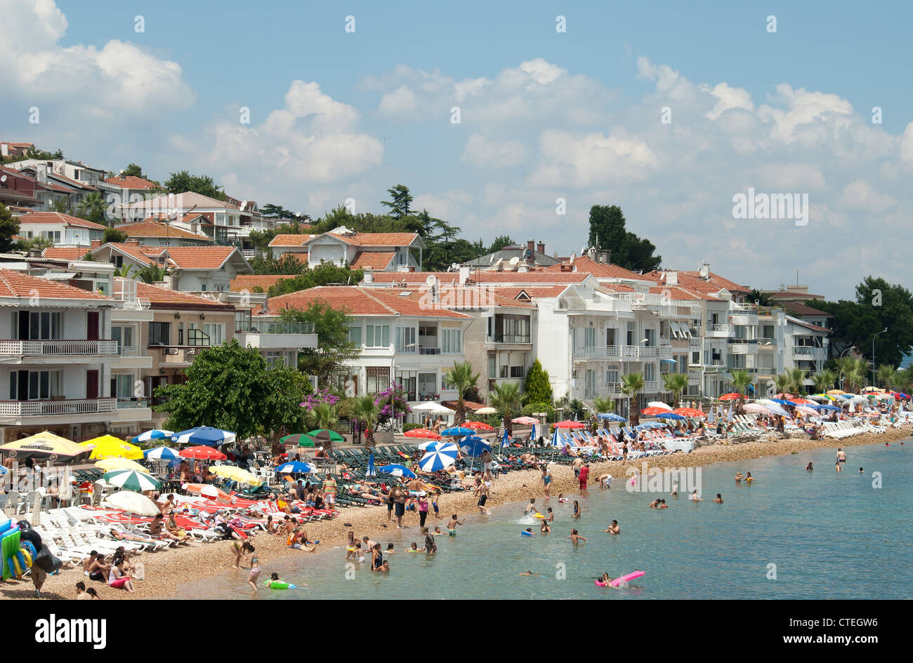 ISTANBUL, TURKEY. Kinaliada in the Princes' Islands (Kizil Adalar ...