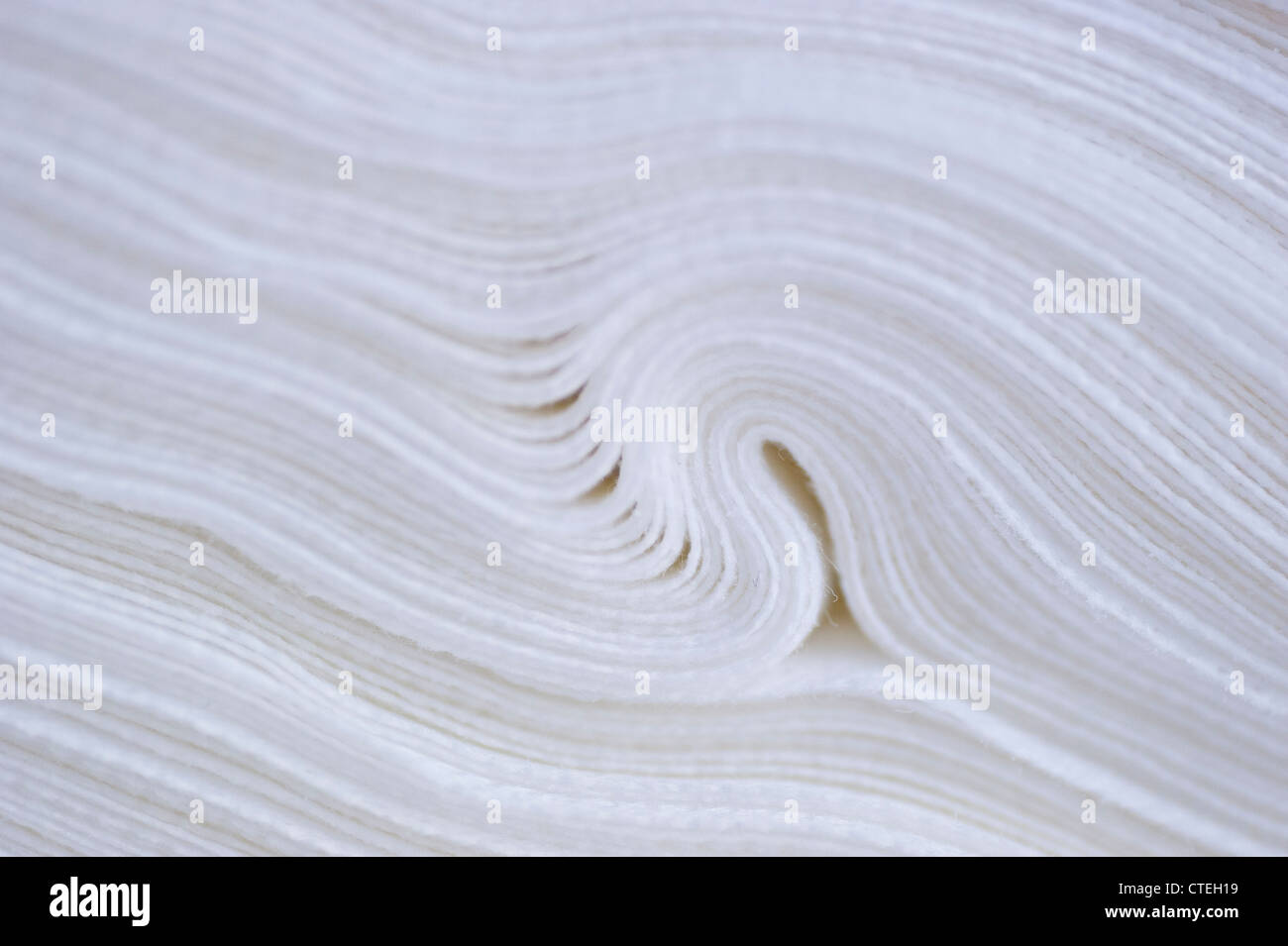 Stack of white cleaning cloths Stock Photo - Alamy