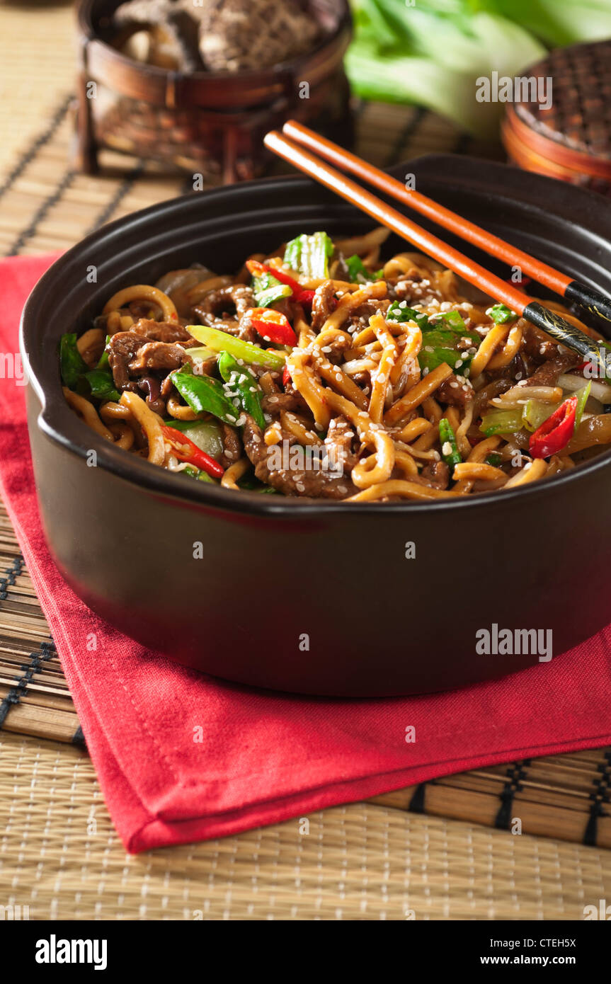 Shanghai beef noodles Chinese food Stock Photo - Alamy