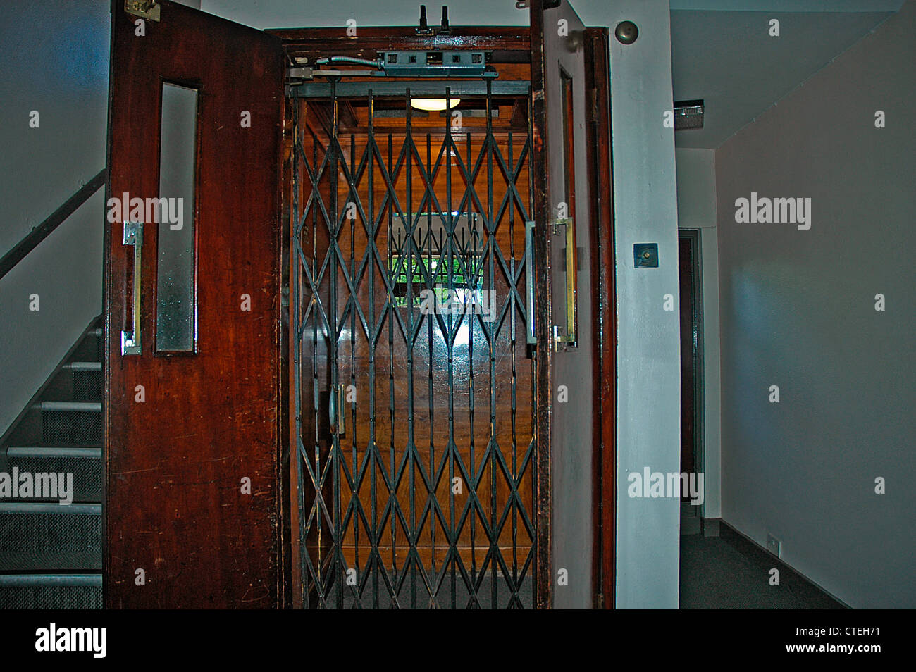 Lift in a building Stock Photo - Alamy