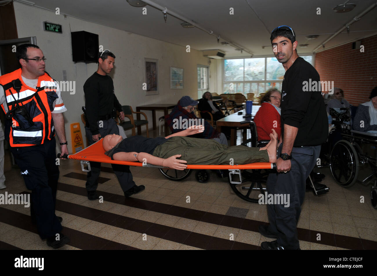 Hospital evacuation drill haifa fire hi-res stock photography and ...