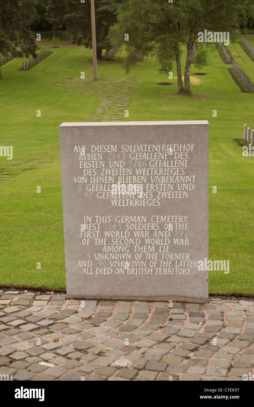 German Cemetery Cannock Staffordshire UK Stock Photo - Alamy