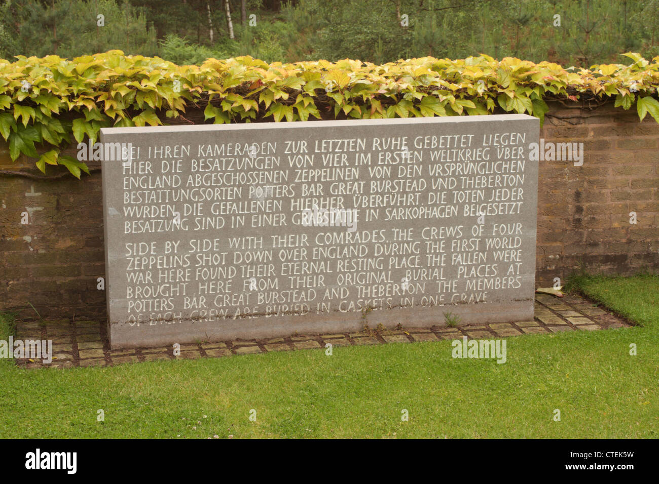 German Cemetery Cannock Staffordshire UK Stock Photo - Alamy