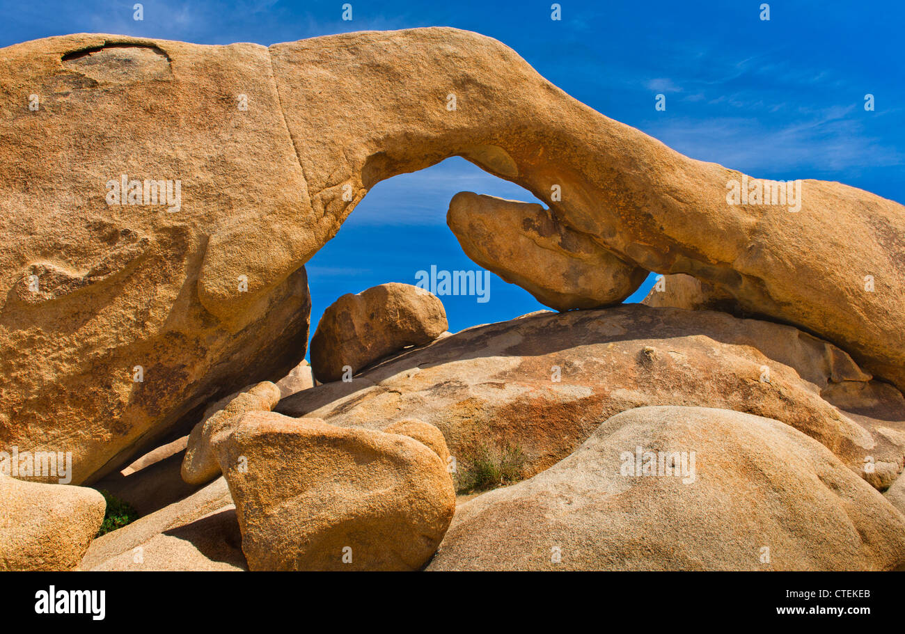 USA, California, Joshua Tree National Park, Arch rock Stock Photo - Alamy