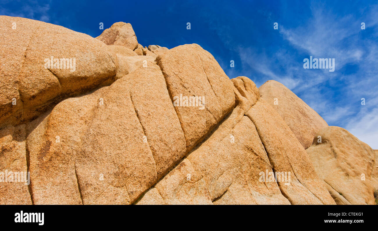 USA, California, Joshua Tree National Park, Rock formations Stock Photo ...