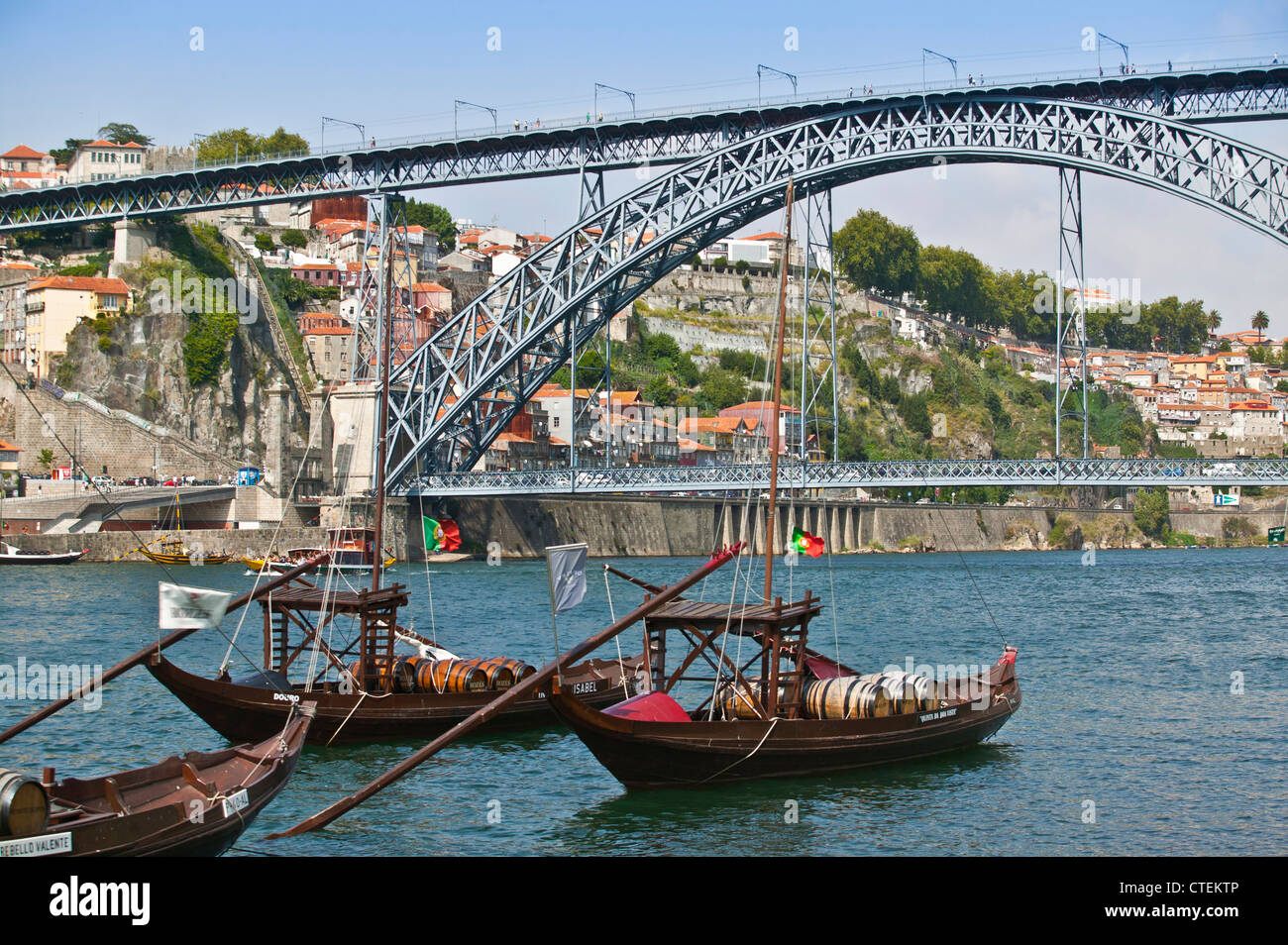 Porto harbour portugal bridge hi-res stock photography and images - Alamy
