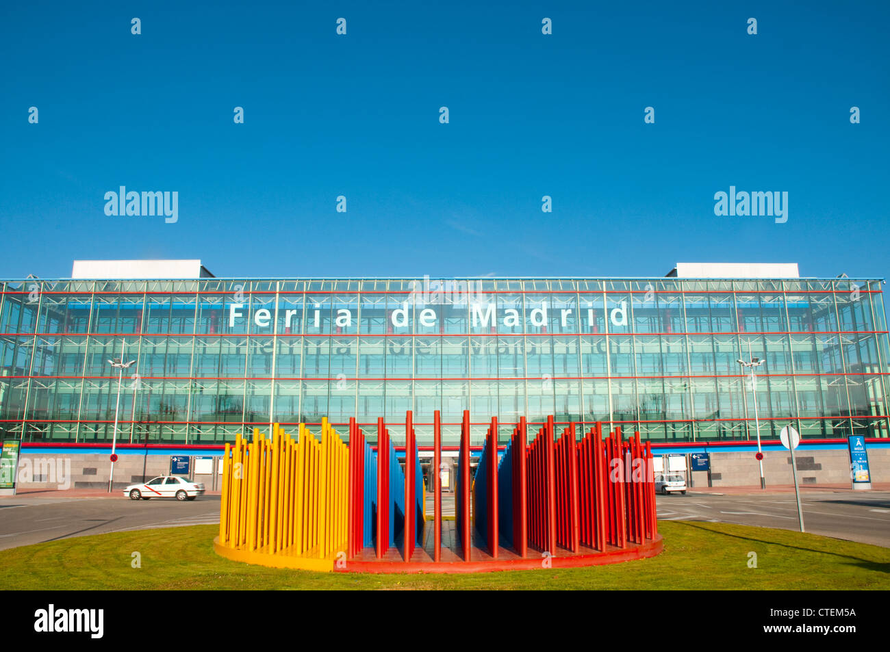 IFEMA facade. Feria de Madrid, Campo de las Naciones, Madrid, Spain ...
