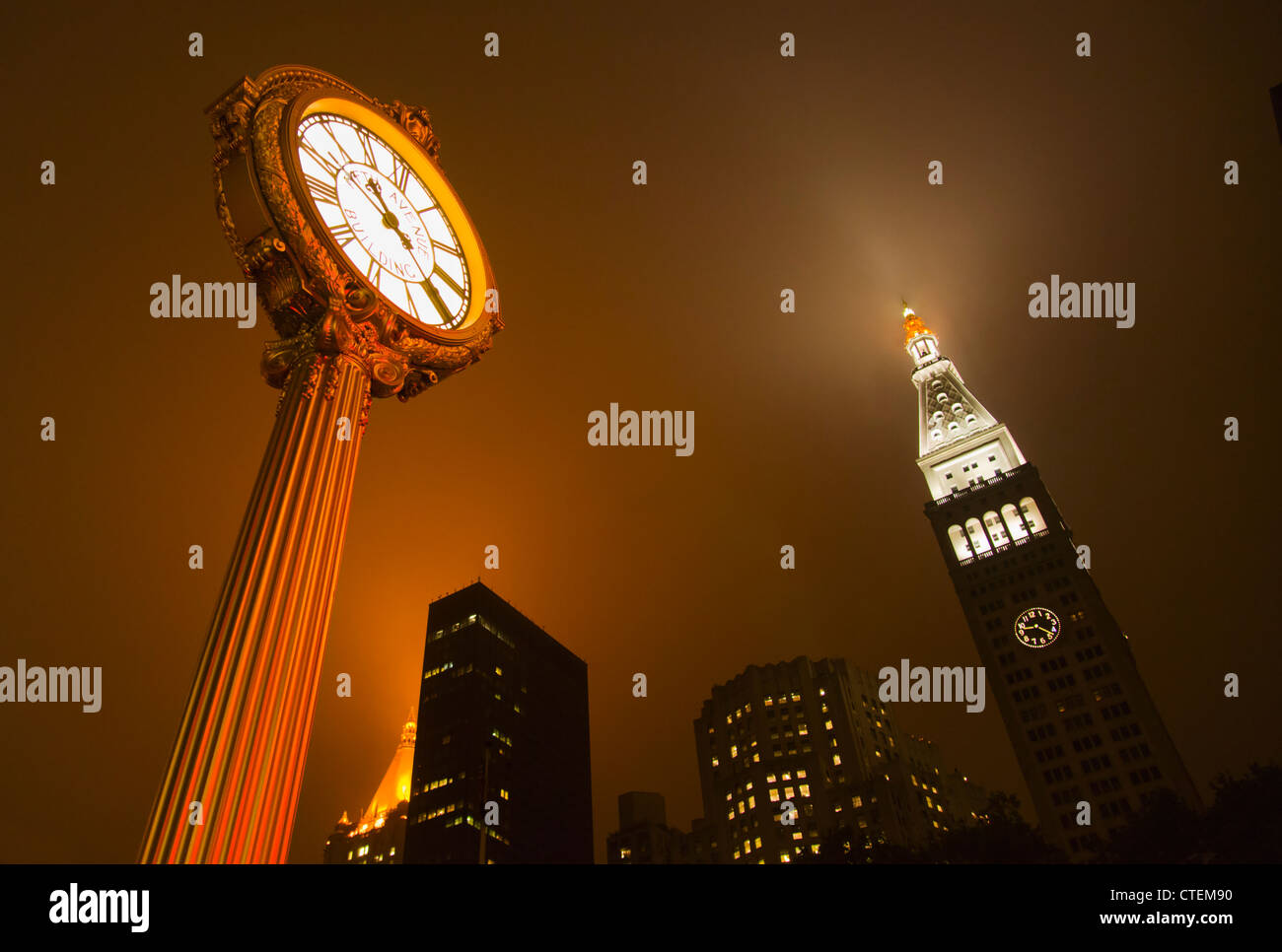 USA, New York City, Clock at Madison Square Park Stock Photo - Alamy
