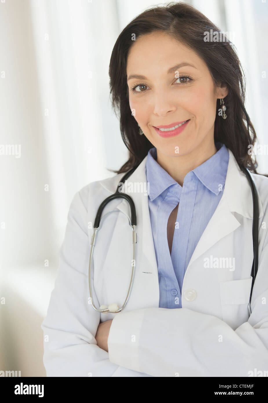 USA, New Jersey, Jersey City, Portrait of female doctor Stock Photo - Alamy