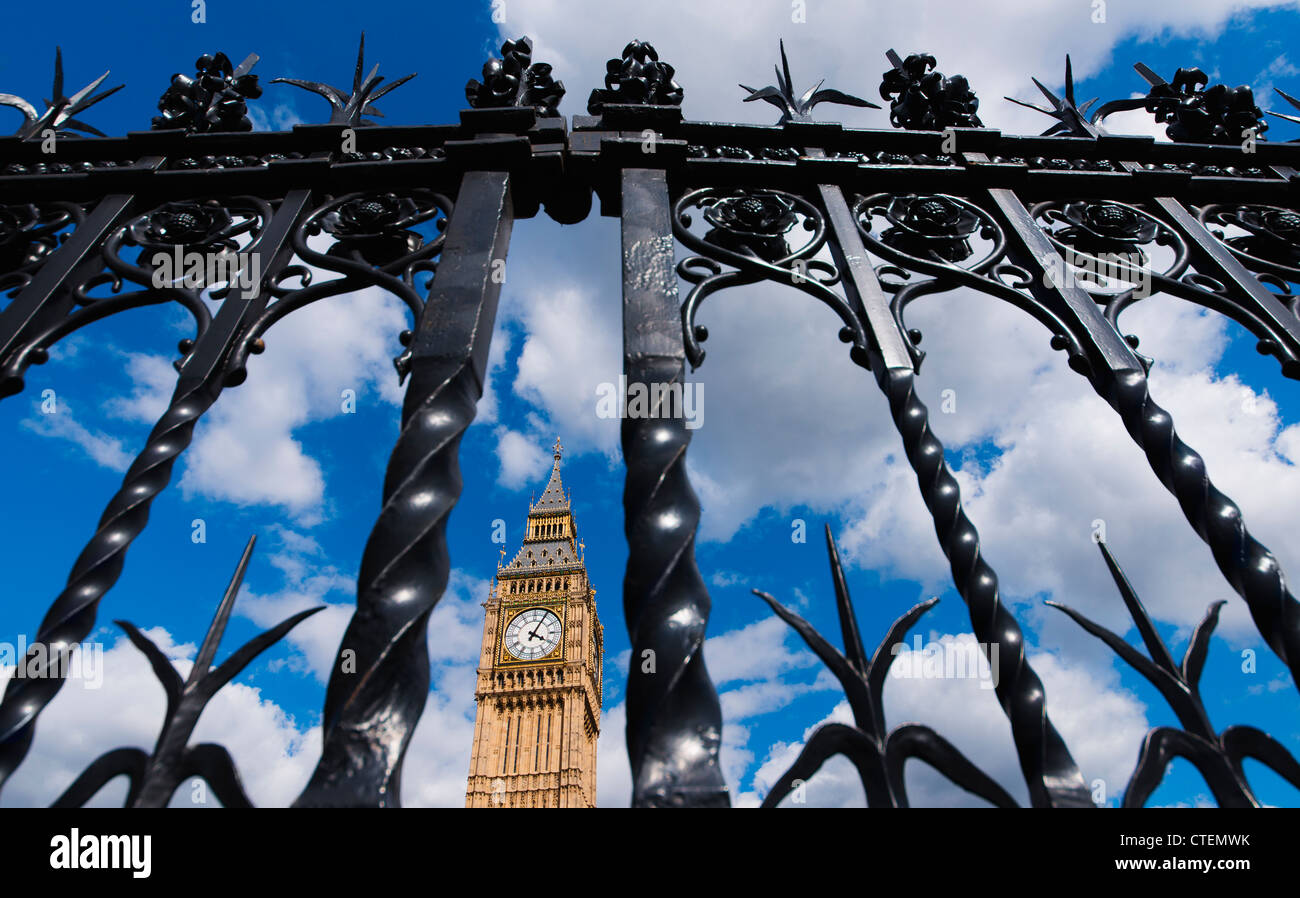UK, England, London, Parliament gate and Big Ben Stock Photo - Alamy
