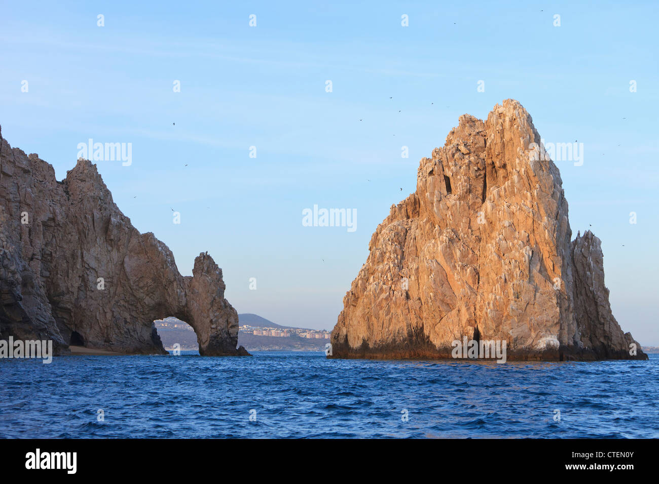 A Rock Formation In The Water On The Coast; Cabo San Lucas, Baja ...