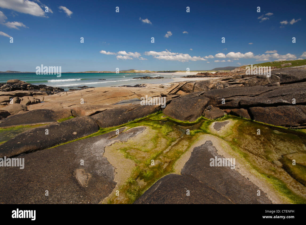 Carrickfinn Beach And Boundary Of Donegal Airport On The Coast; County ...