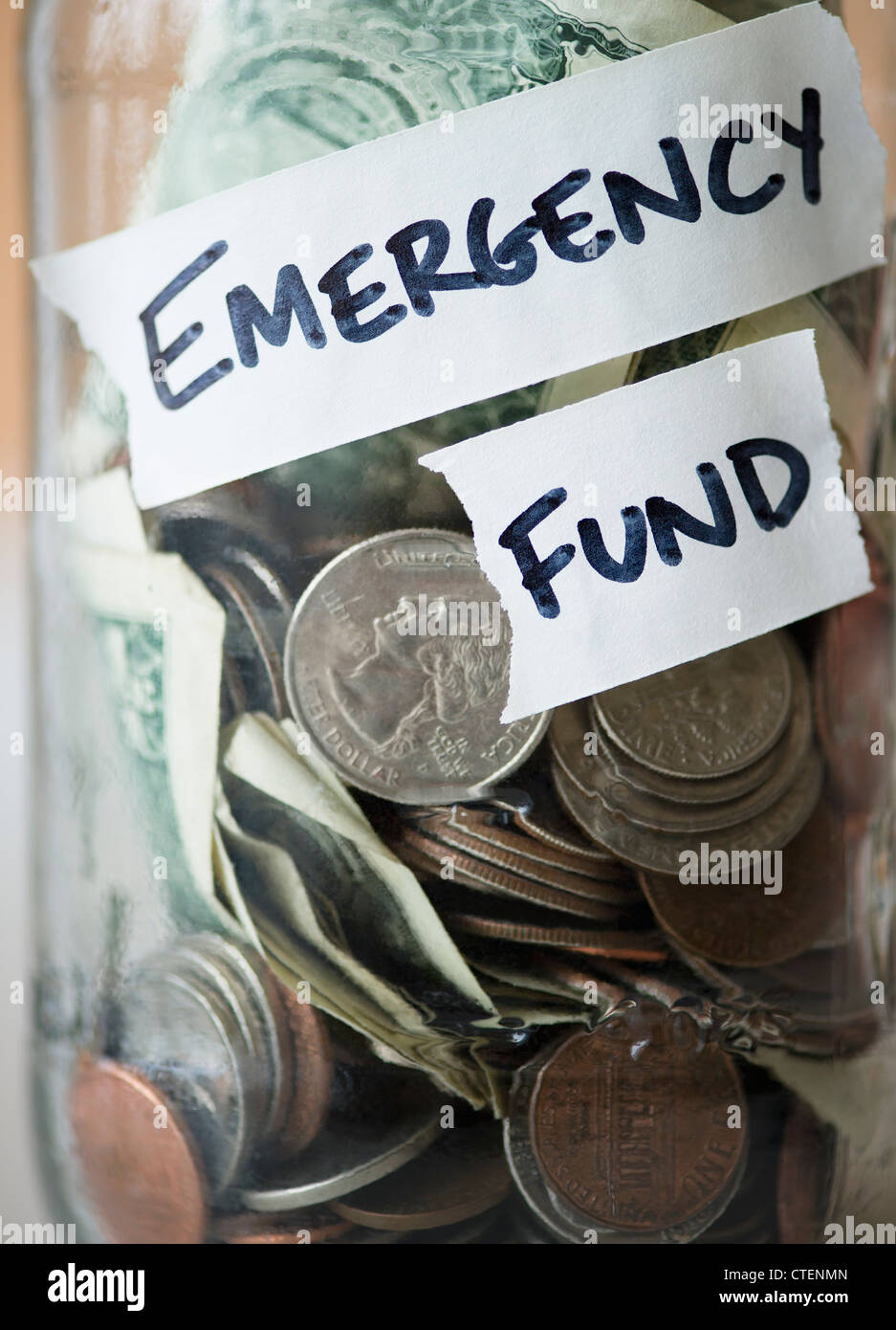 Savings in jar Stock Photo - Alamy