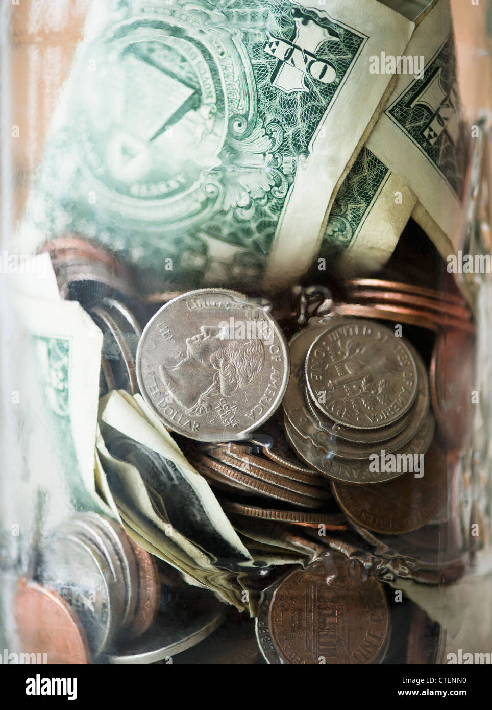 Savings in jar Stock Photo - Alamy