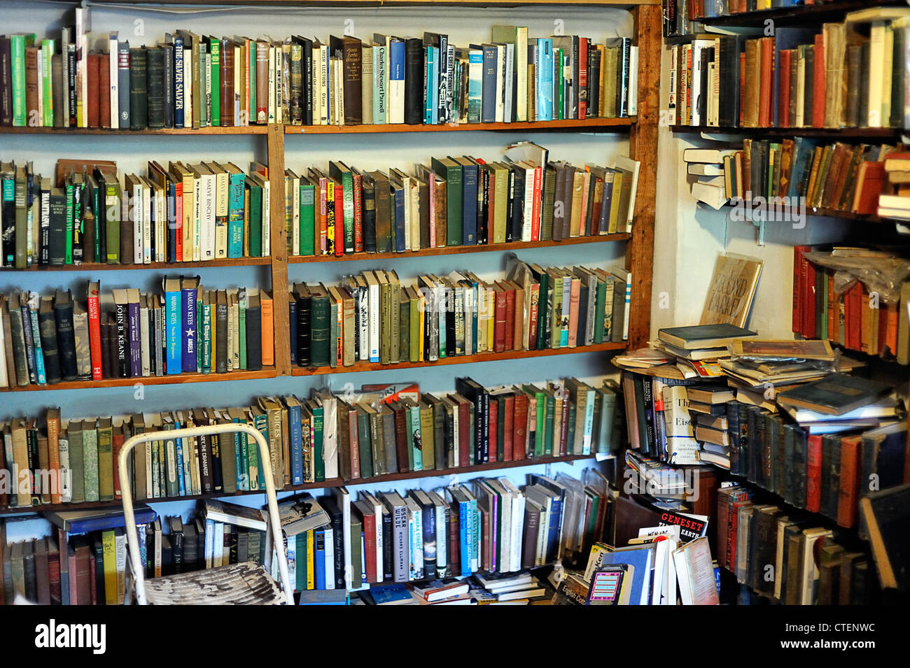 Bookshelf Crammed With Books Stock Photo - Alamy