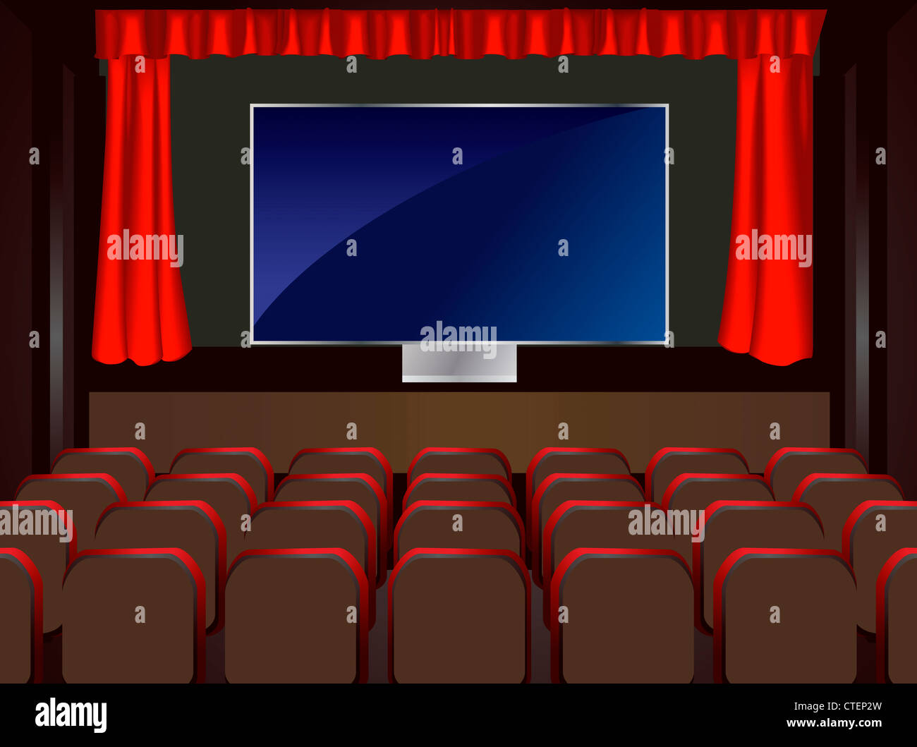 BIG LCD the cinema in the home background, big, black, blank, business ...