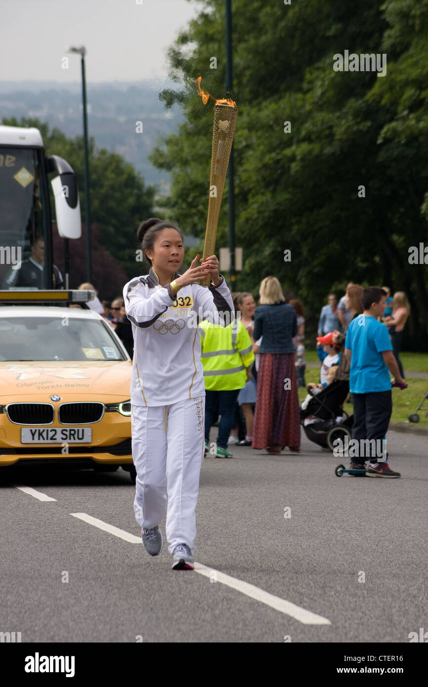 Bearer of the olympic flame hi-res stock photography and images - Alamy