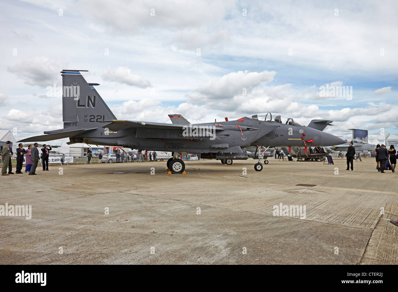 Farnborough International Airshow McDonnell Douglas F-15 Eagle Stock ...