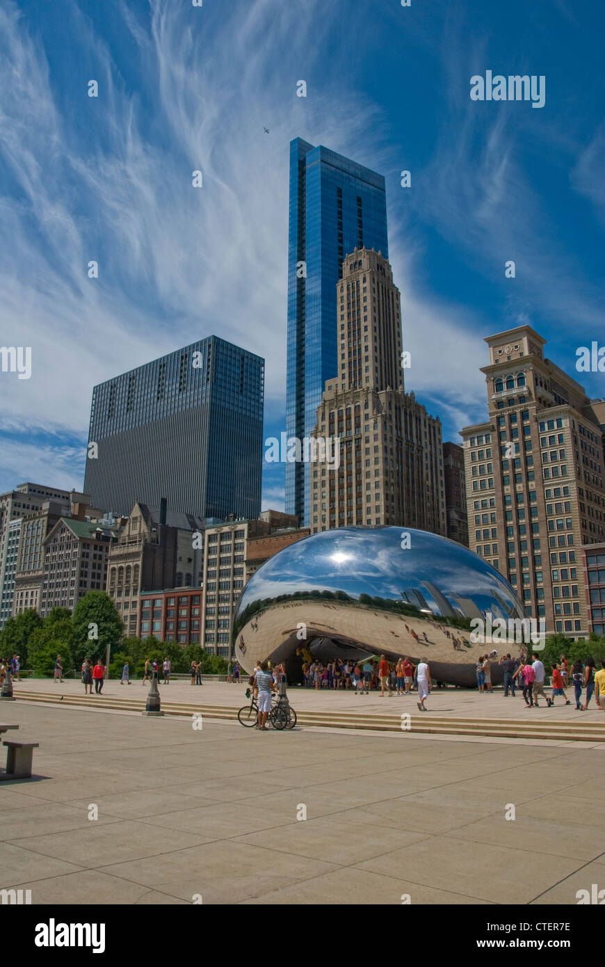 Chrome bean sculpture in millennium hi-res stock photography and images ...