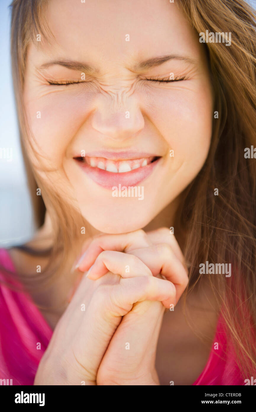 Up of praying hi-res stock photography and images - Alamy