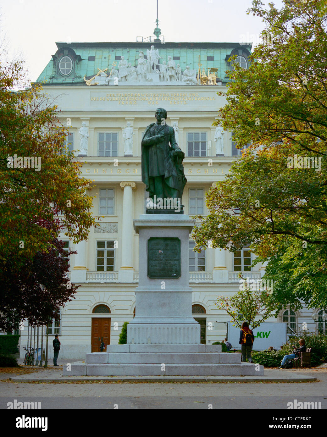 Statue in Vienna Austria of Josepho Ressel claimed inventor of the ...