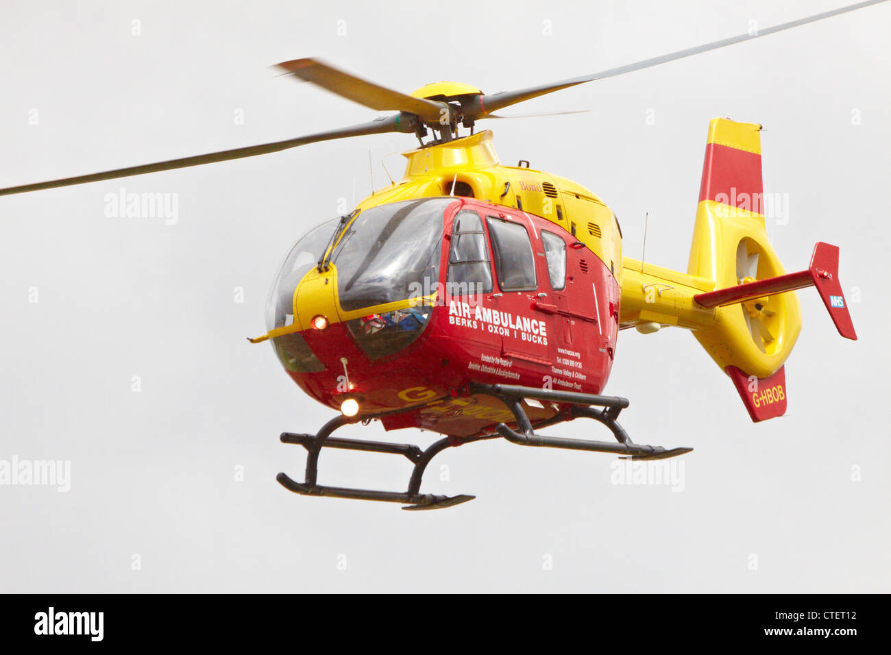 Berks Oxon Bucks Air Ambulance Helicopter G-HBOB Stock Photo - Alamy