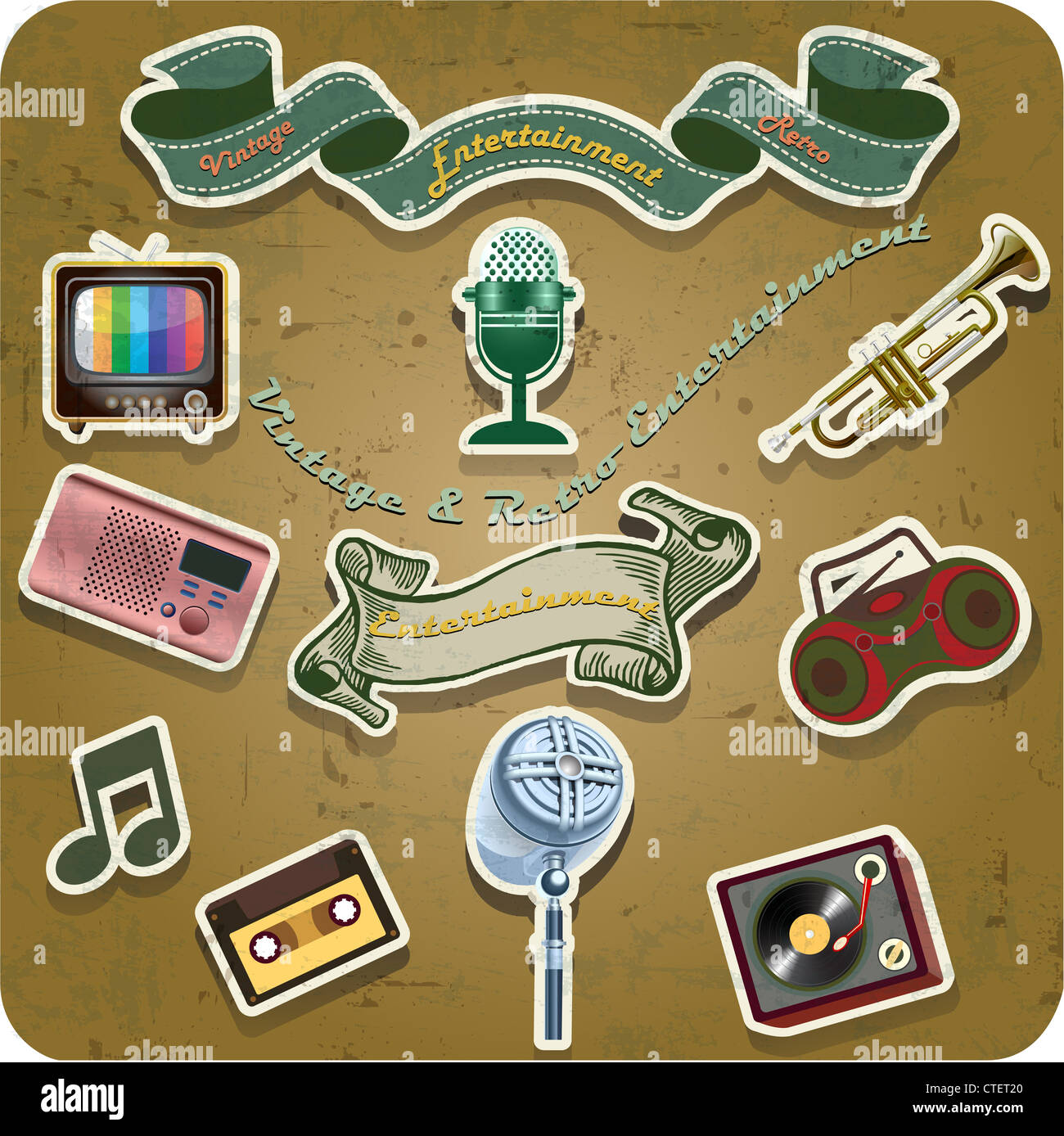 Vintage tv hi-res stock photography and images - Alamy