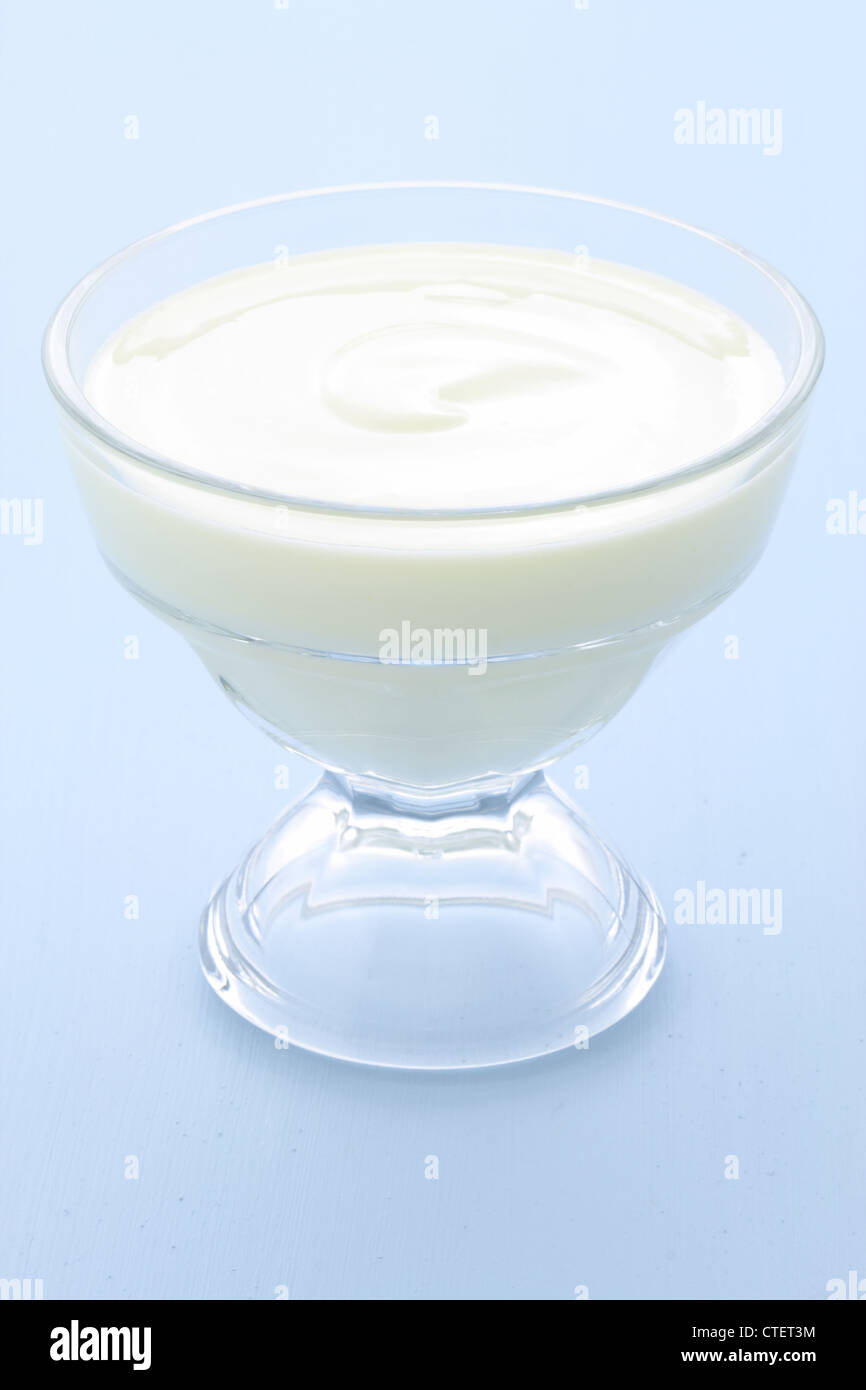 fresh and delicious creamy yogurt, healthy smooth snack, perfect at any ...