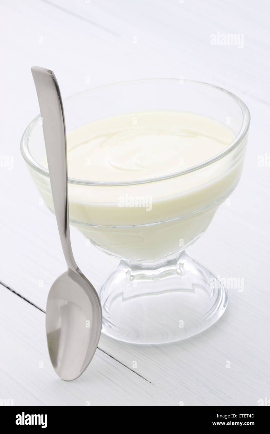 fresh and delicious creamy yogurt, healthy smooth snack, perfect at any ...