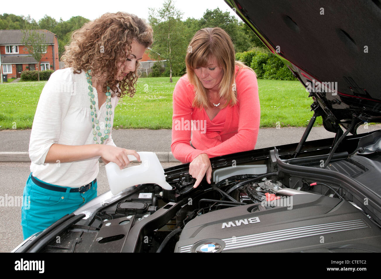 Car bonnet up drive High Resolution Stock Photography and Images - Alamy