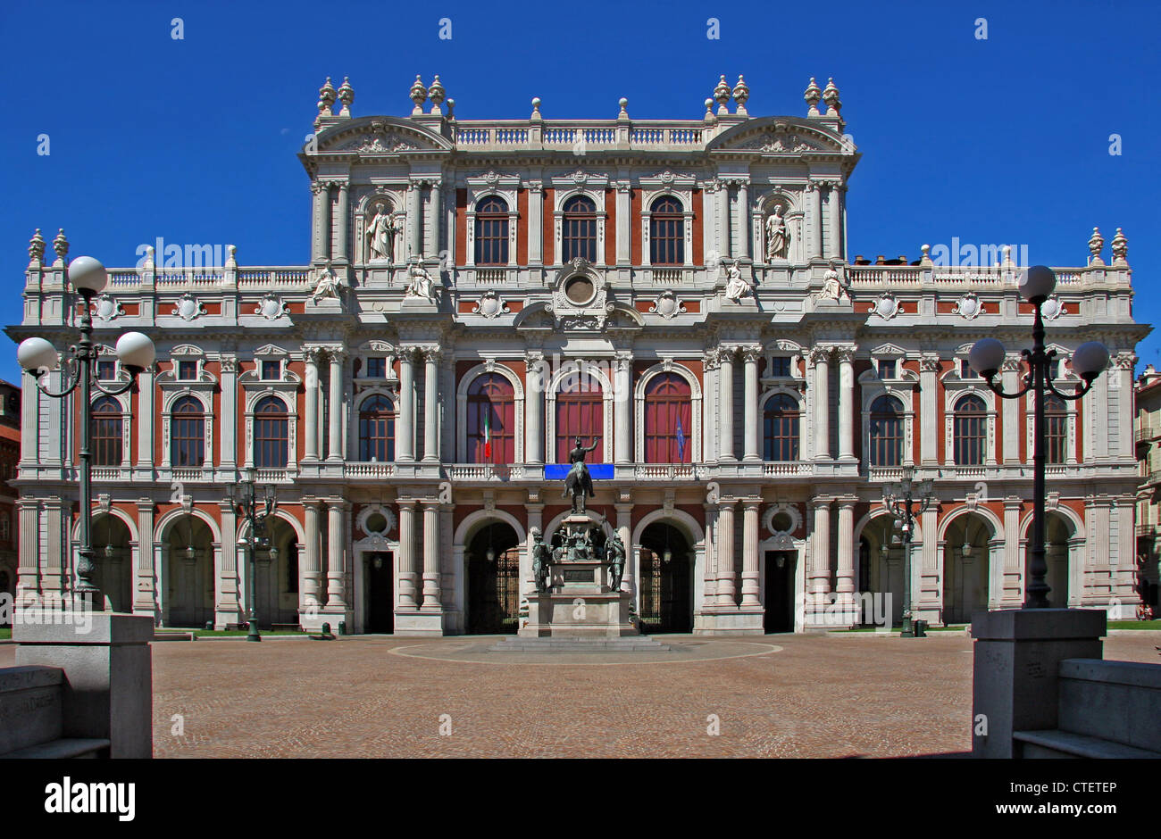 Palazzo Carignano in Turin Stock Photo - Alamy