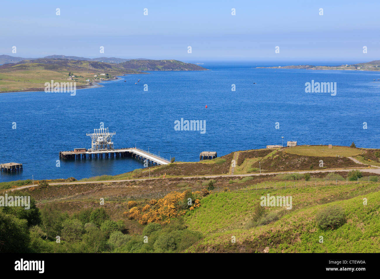 Z-berth at NATO refuelling depot for Naval ships and submarines on Loch ...